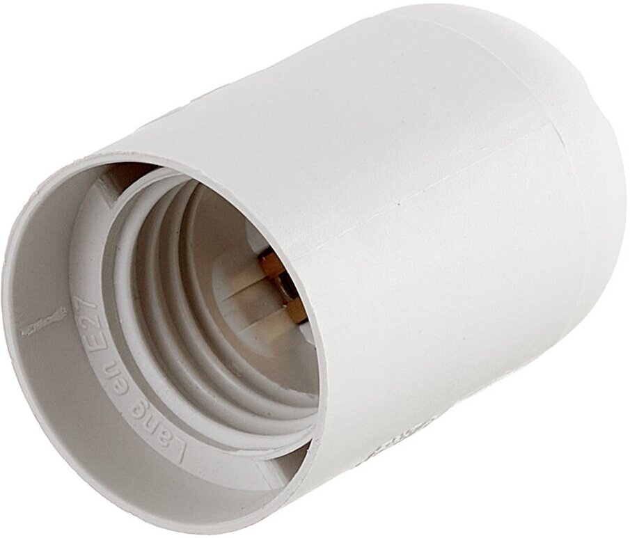 Патрон для лампы E27 UNIVersal M10 термостойкий пластик 1000 Вт IP20 подвесной белый (5560710)