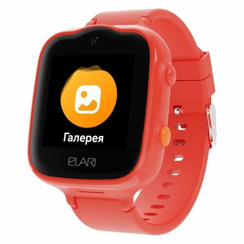 Смарт-часы ELARI KidPhone Алиса 4G Bubble, 1.54", красный/красный