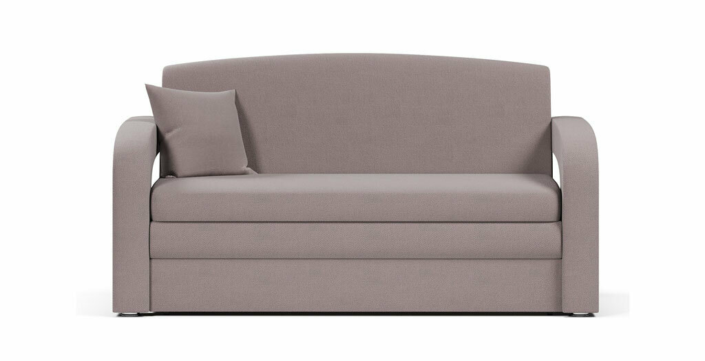 Диван-кровать Кармен, Выкатной, 140х82х79 см, диван раскладной маленький, с ящиком для белья, с широкими подлокотниками