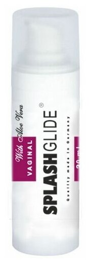 Ухаживающий лубрикант на водной основе Splashglide Vaginal With Aloe Vera - 30 мл.