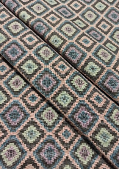 Ткань для штор и мебели, 280*100см, Мемфис(1) цвет 2, гобелен с геометрическим узором