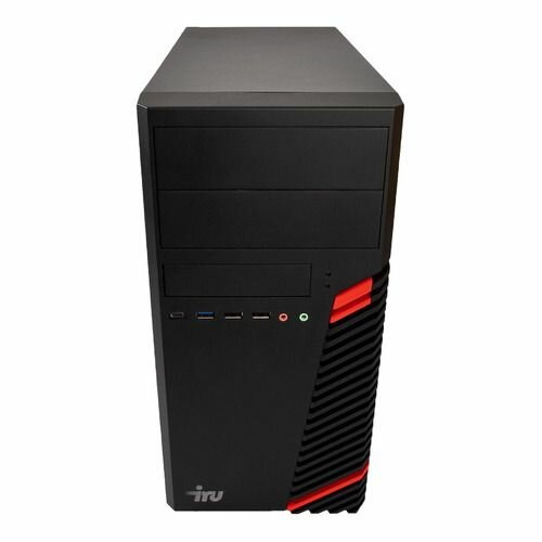 Компьютер iRU Corp 312, Intel Pentium Gold G6405, DDR4 4ГБ, 500ГБ + 4ТБ, Intel UHD Graphics 610, Free DOS, черный [1679790]