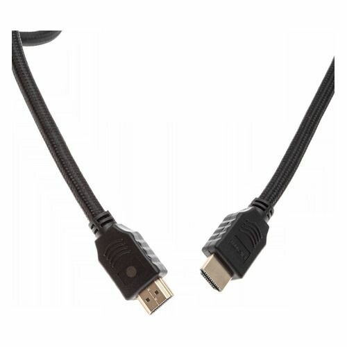 Кабель аудио-видео Cactus CS-HDMI.2-1, HDMI (m) - HDMI (m) , ver 2.0, 1м, GOLD, черный