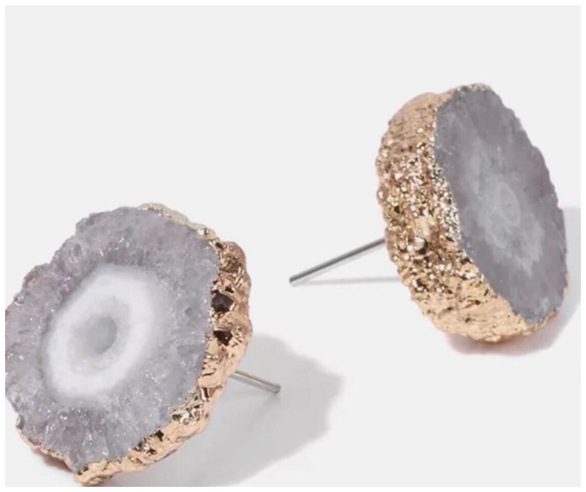 Серьги, агат