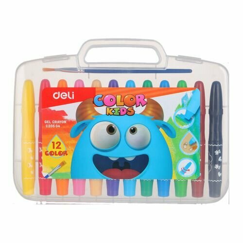 Мелки гелевые Deli Color Kids EC20504 EC20504, 12 цветов