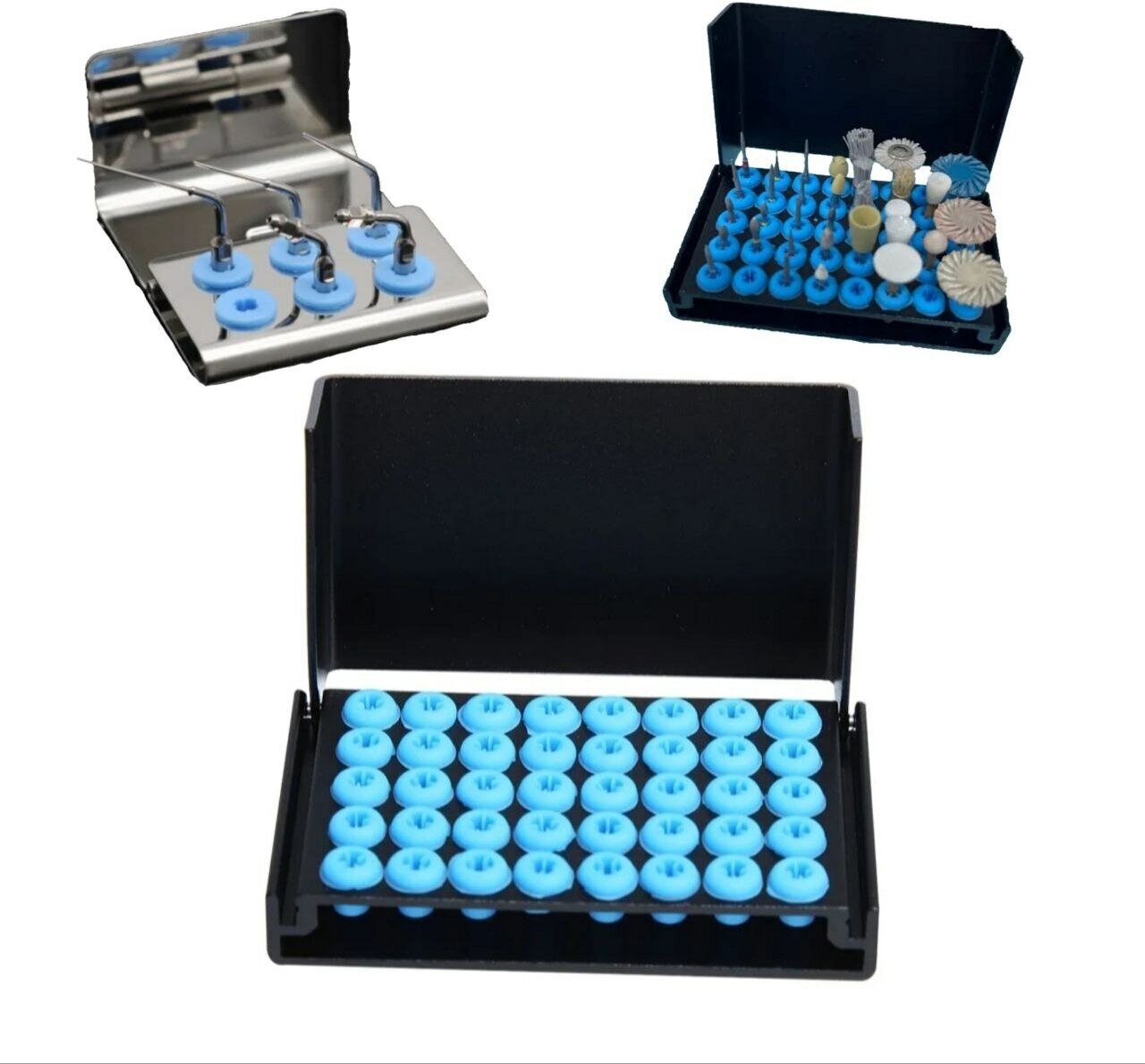 Термоблок универсальный-Подставка Incidental (TYPE 40H)стерилизации и хранения полировочных головок, щеток, турбинных боров, насадок(RA/CA, FG), черный .