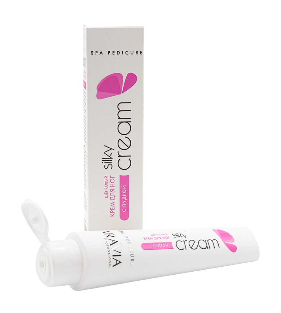 ARAVIA PROFESSIONAL Крем шелковый для ног Silky Cream с пудрой, 100 мл