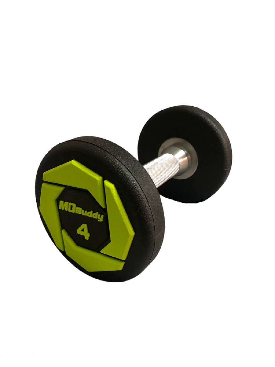 Гантель с хромированной ручкой 4 кг Mdbuddy - MD2110-4кг