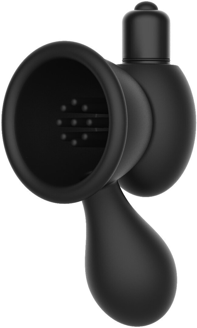 Черные вибронакладки для сосков Vibrating Nipple Teasers Dream Toys
