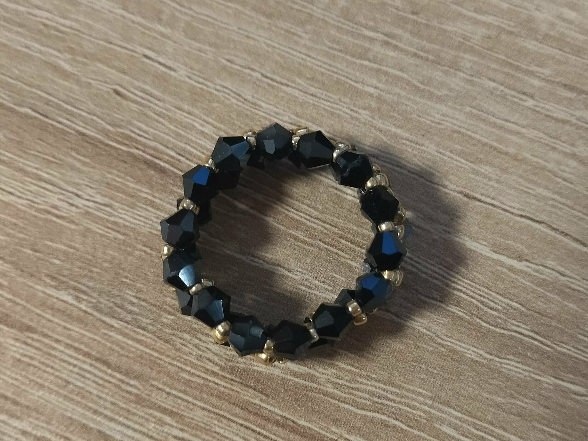 Кольцо плетеное, бисер, кристаллы Swarovski, стекло