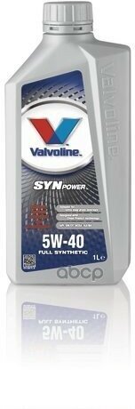 Valvoline Масло моторное VALVOLINE SYNPOWER A3/B4 5W-40 1л На складе