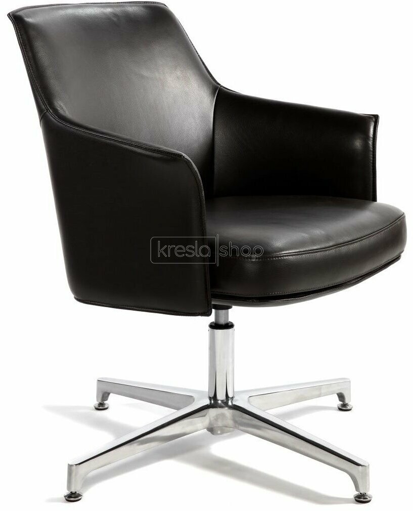 Конференц-кресло Norden Бордо CF C1918 CF black leather черная кожа