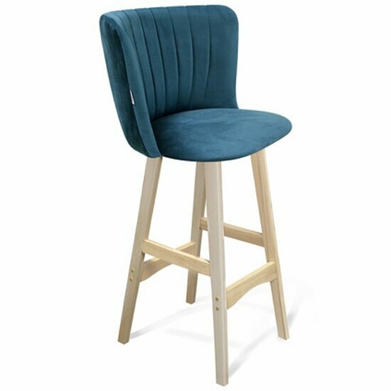 Стул барный Sheffilton SHT-ST36-1/S65 тихий океан/прозрачный лак