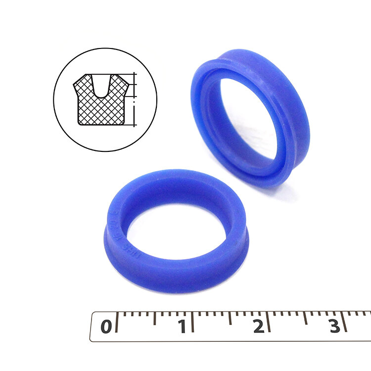 Манжета гидравлическая 16х20х5 (манжета цилиндра 20*16*5) тип UN PU (полиуретан) (упаковка 2 шт.)