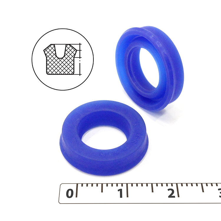 Манжета гидравлическая 12х20х5 (манжета цилиндра 20*12*5) тип UN PU (полиуретан)