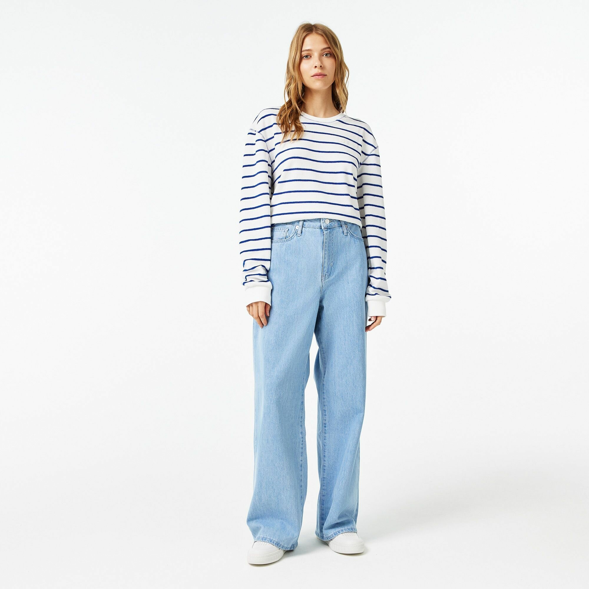 Джинсы широкие 