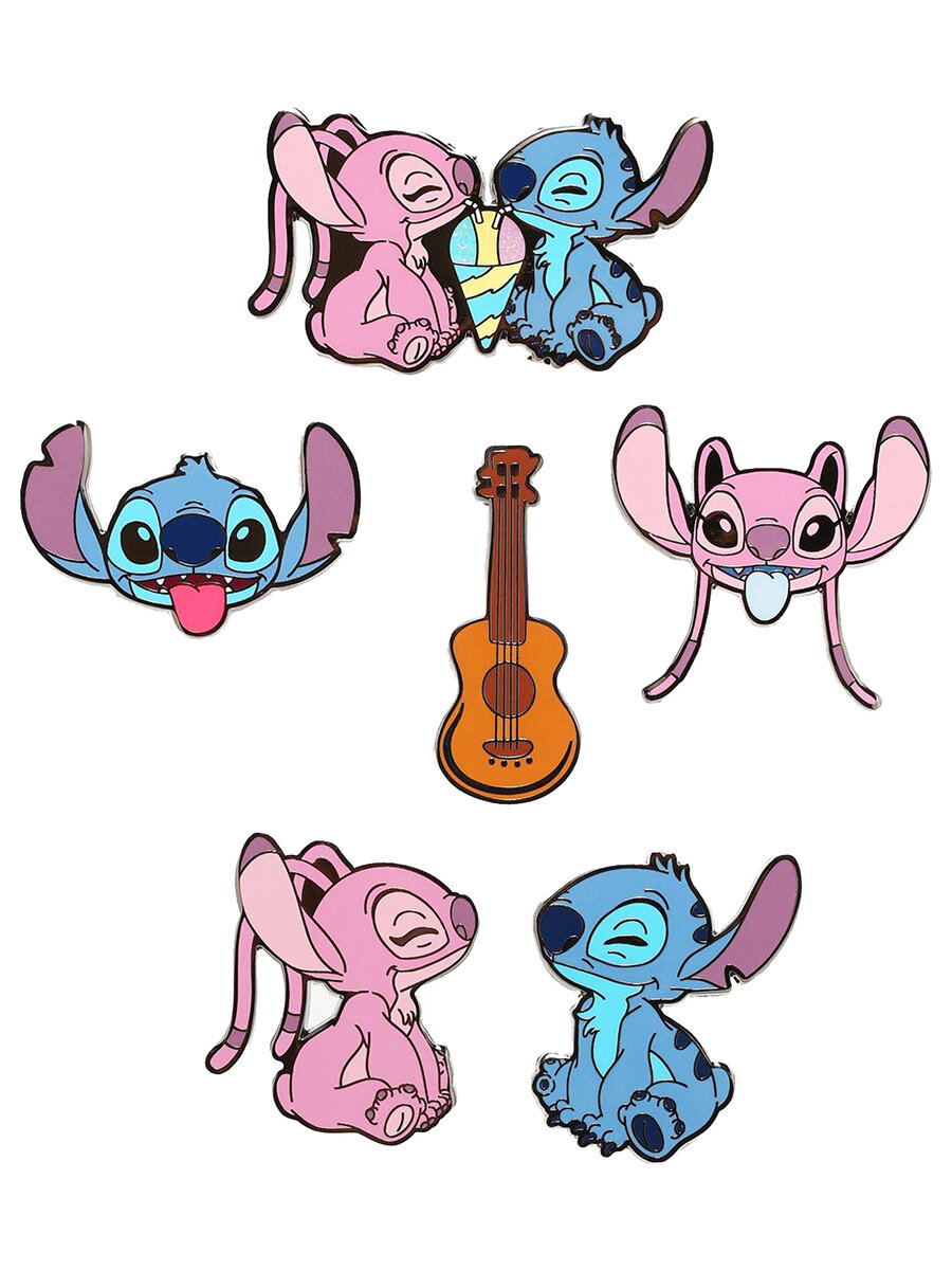 Значок в ассортименте Funko Loungefly Blind Box Pin Disney Stitch and Angel WDPN2854