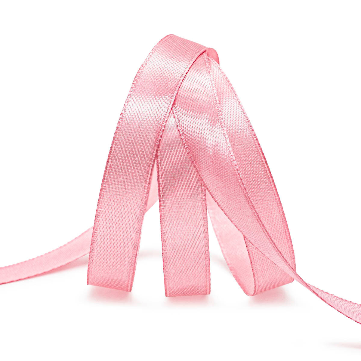 Лента атласная декоративная Айрис, 1,2см*22,86м, полиэстер (020 пыльно-розовый)