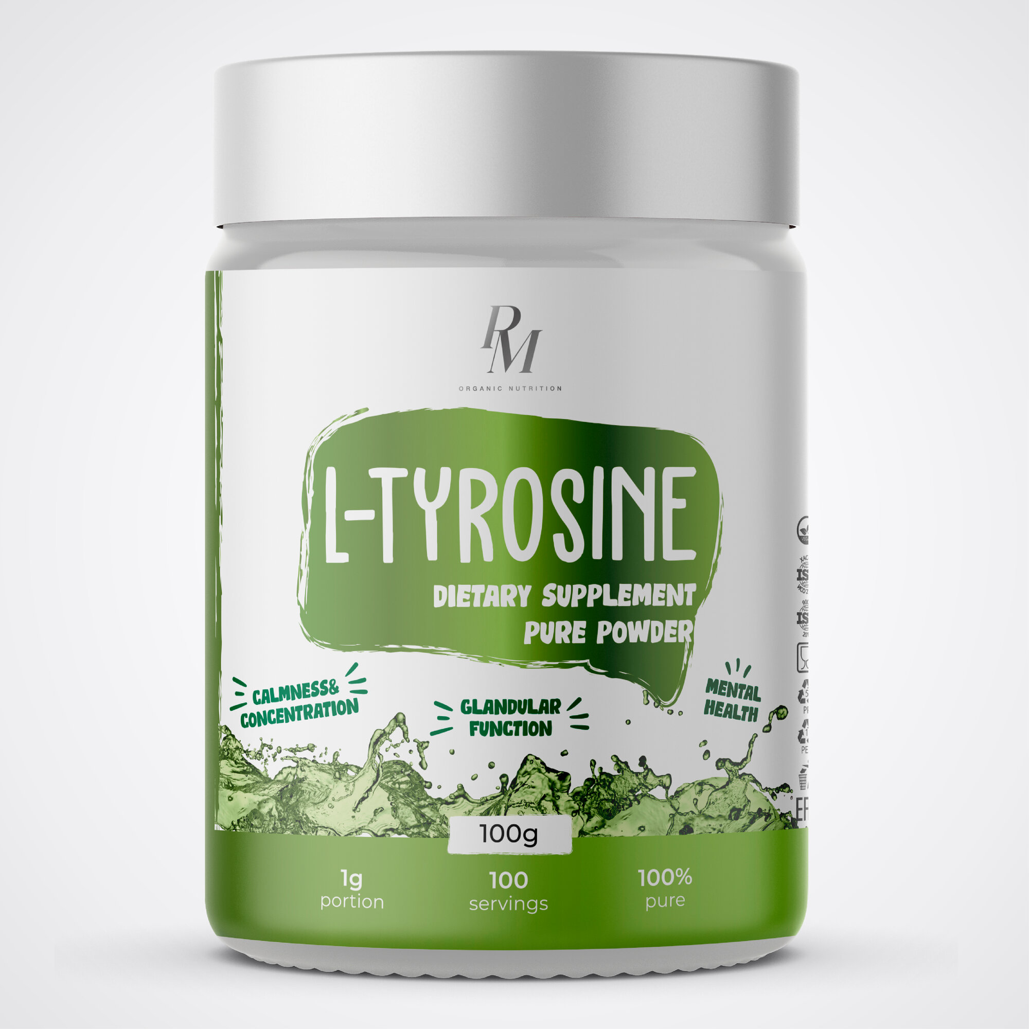 БАД Л-Тирозин , PM-Organic nutrition, 100гр