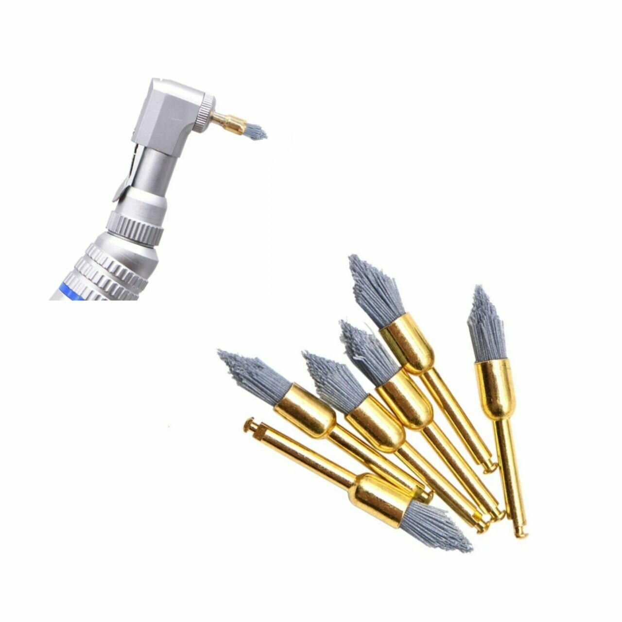 Набор щетки NeoHealth Карбидные / чаша Пламя , Полировки Композитных Реставраций 5шт/уп