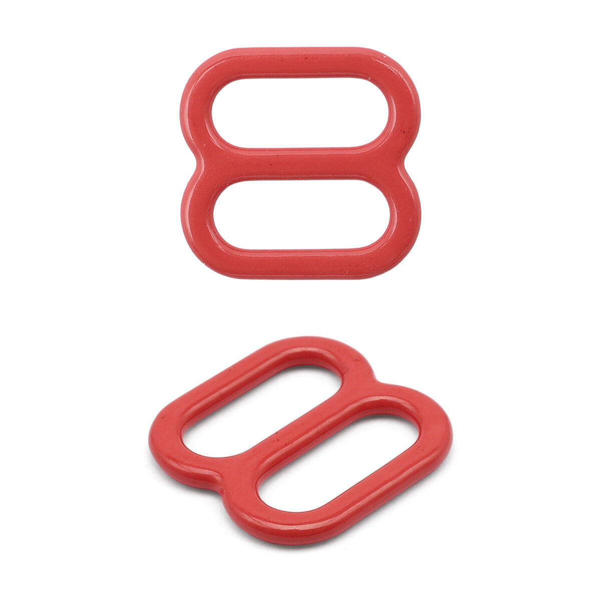 Регуляторы для бретелей 8 мм, 20 шт, металл/эмаль, Айрис (C820 красный)