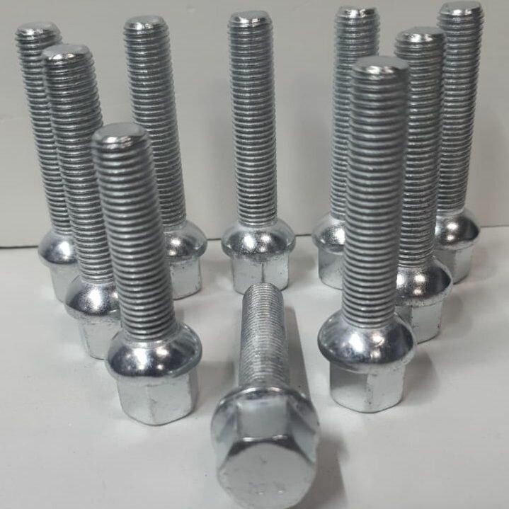 Болт колёсный 12x1,5x55, сфера,10 штук