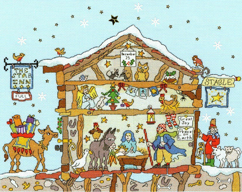 Вышивка Частичная, "Рождество" 14 Aida Bothy Threads (Великобритания) арт. XCT27