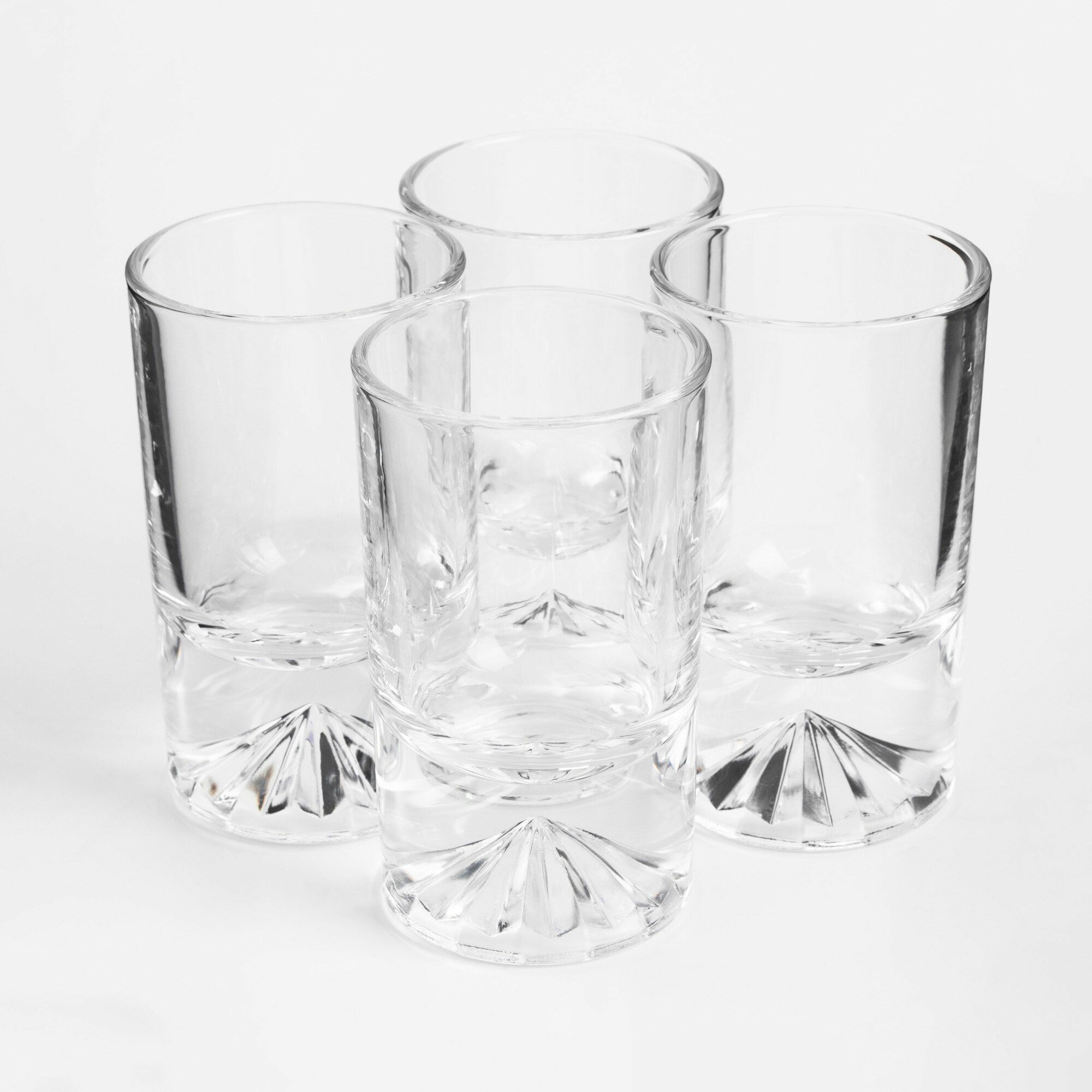 Стопка для водки, 50 мл, набор из 4 шт, стекло, Acme, Kuchenland