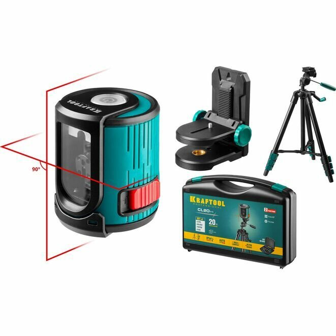 Лазерный нивелир CL 20 с держателем и штативом Kraftool 34700-4