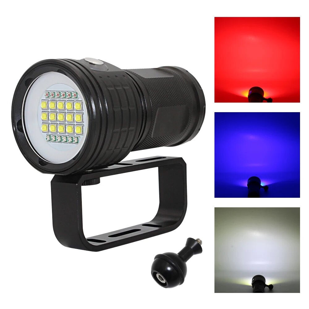 Фонарь для дайвинга KC Fire XHP70/XHP90, 27 led