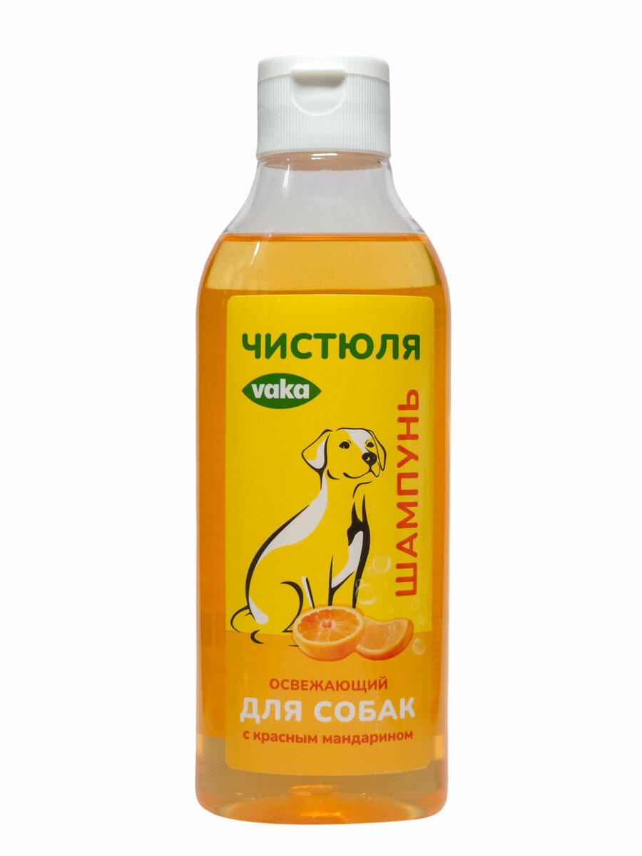 Чистюля Вака шампунь для собак освежающий с ароматом красного мандарина 250мл
