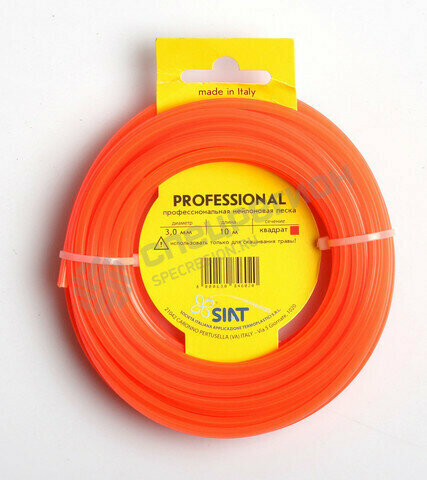 Леска для триммера 3,0мм квадрат 10м PREMIUM SIAT Италия