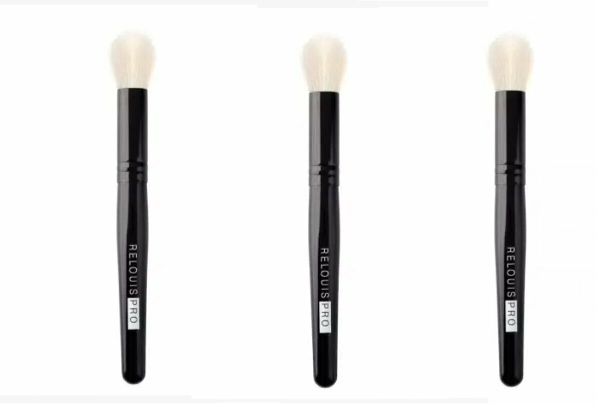 Кисть косметическая мультифункциональная Relouis Multifunctional Brush L №7 малая, 3 шт