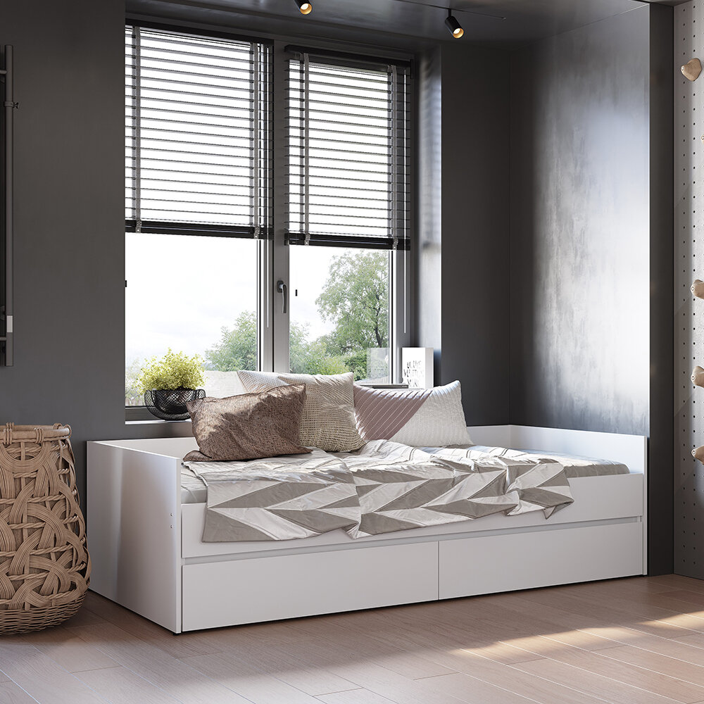 Кровать раздвижная детская трансформер 90х200 (в разложенном виде 180х200) 95,9х58,0х203,2 см,