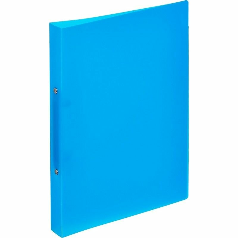 Папка на 2-х кольцах Attache F502/045, А4, 17/32мм, пластик, синяя 112295
