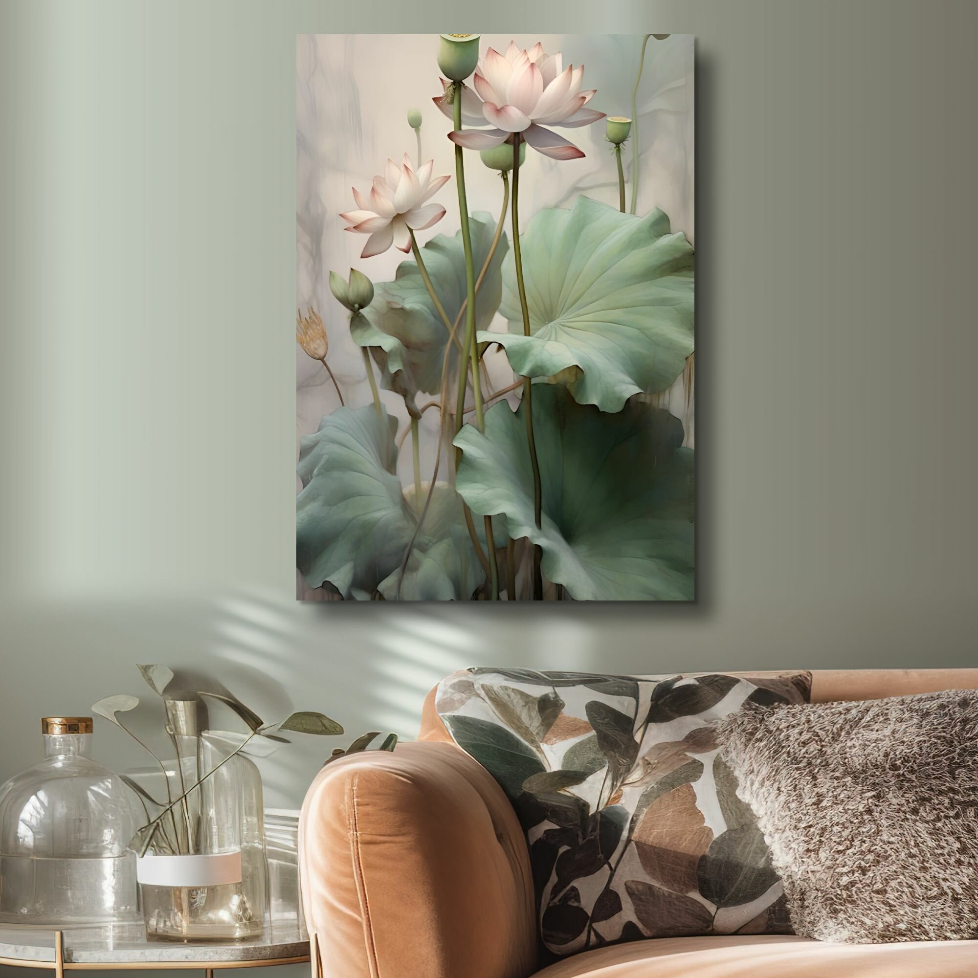 Картина на стену "Масляные кувшинки" 50х70см 1шт.