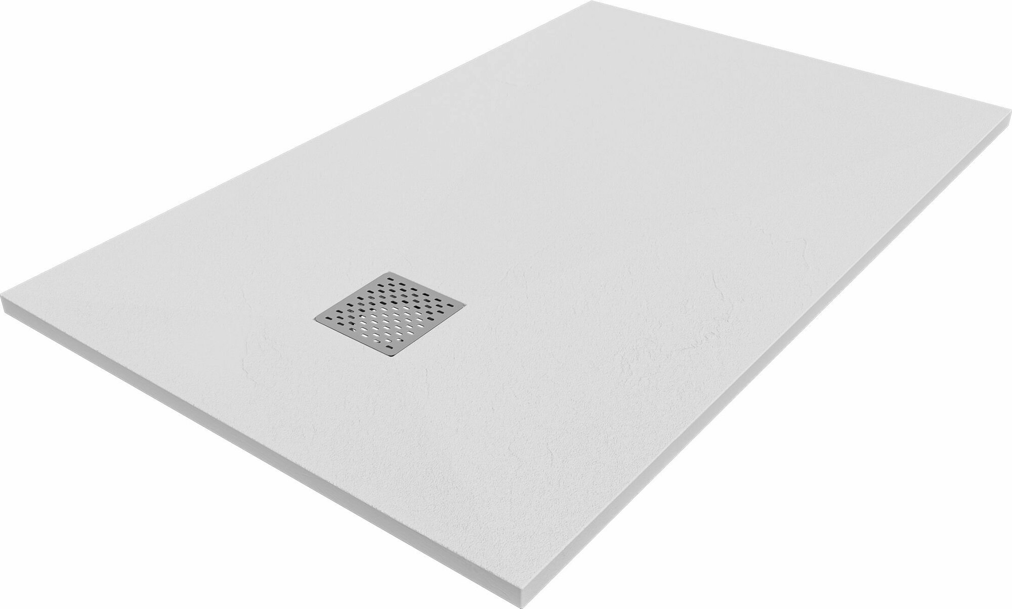 Душевой поддон AQUARIUS черный с бортиком из литьевого мрамора 120х80 см