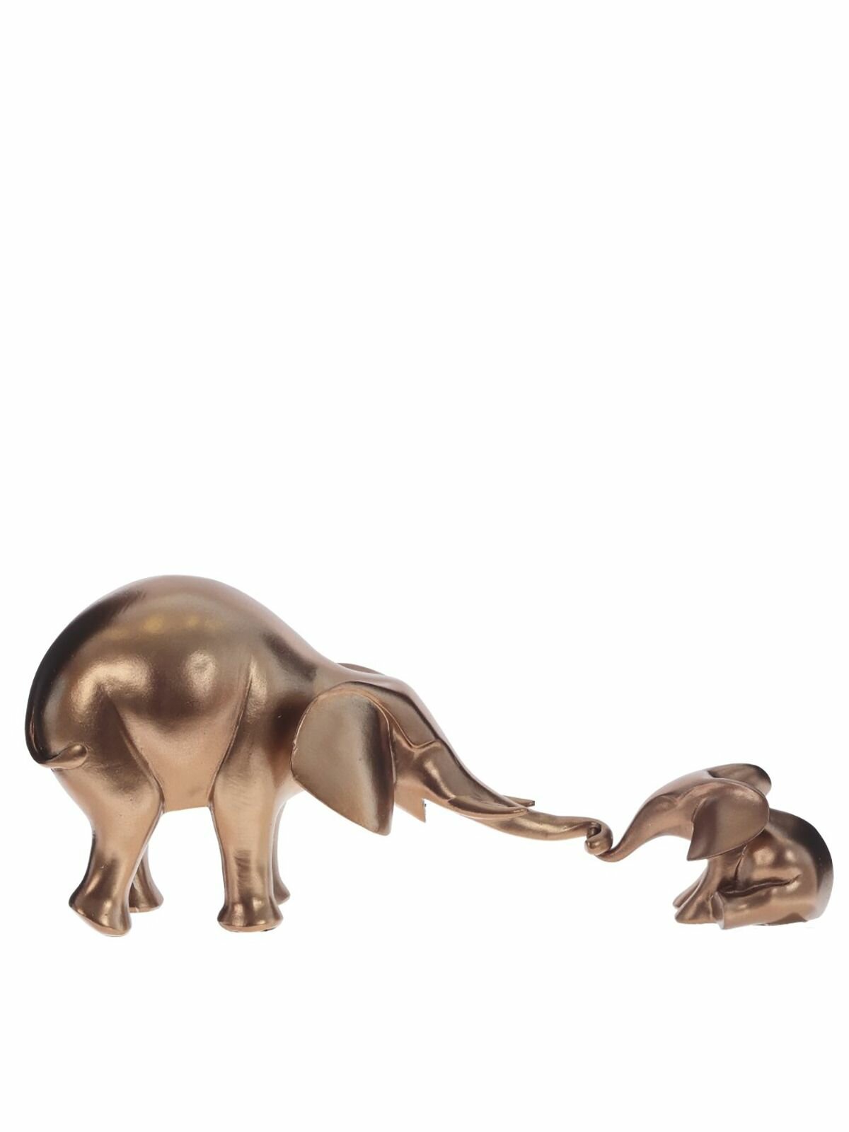 Статуэтка декоративная набор из 2 шт Remecoclub Слон из полимера, 12x21x10 см