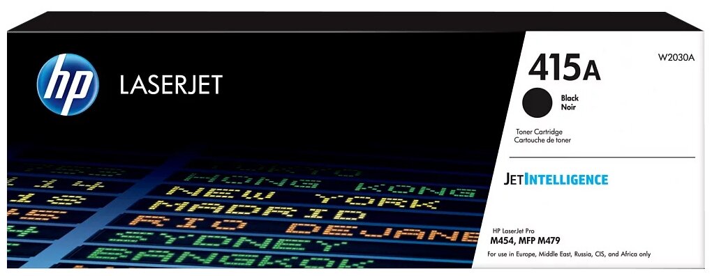 Картридж HP 415A W2030A, для принтеров HP, черный, 2400 страниц