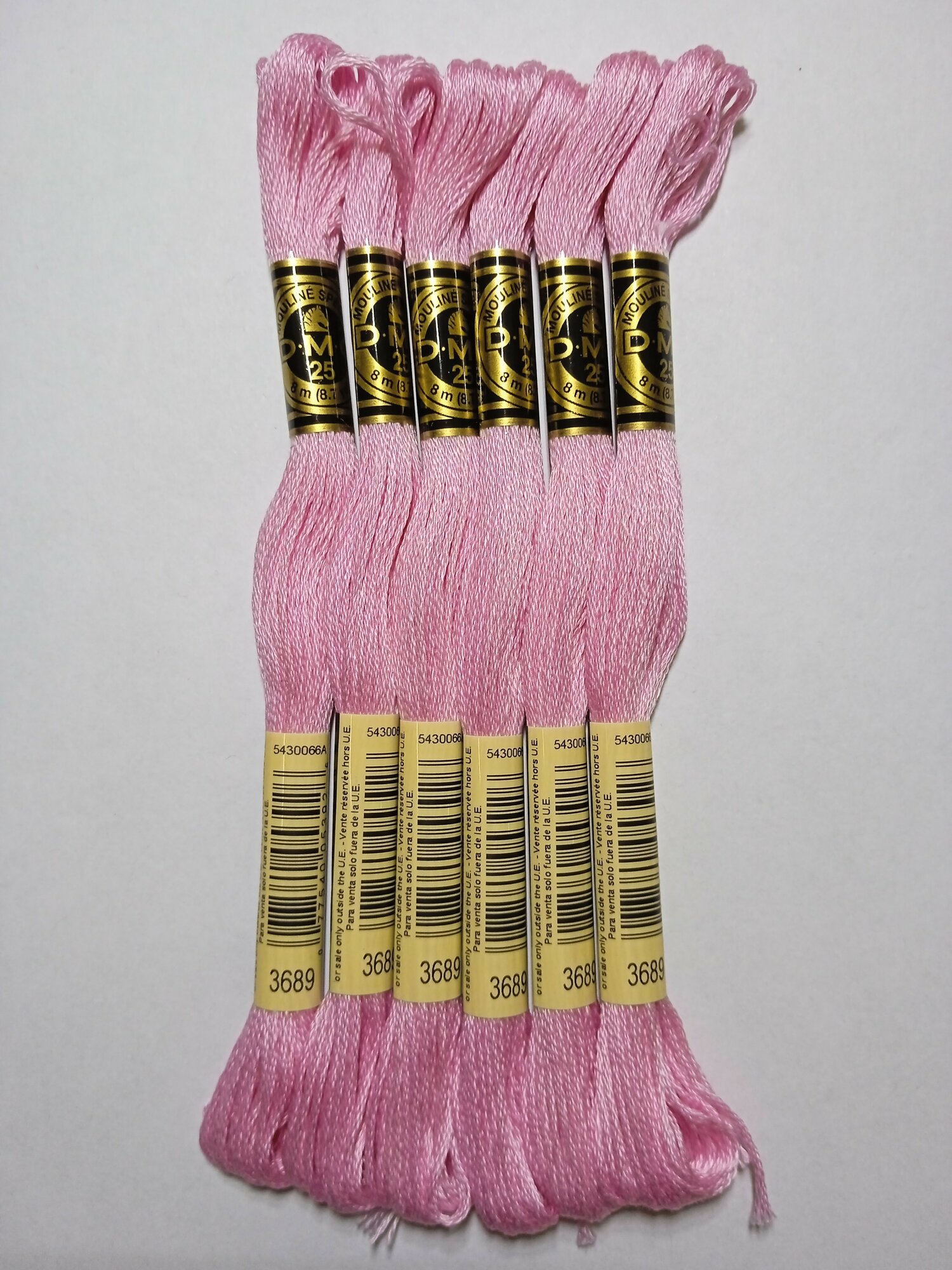 Набор ниток мулине, 8 м, 6 шт DMC-3689_6