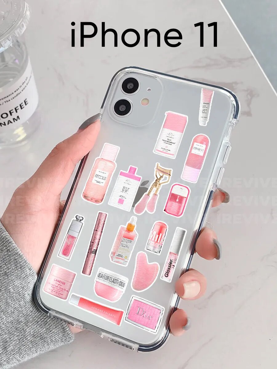 IPhone 11 чехол с рисунками косметика эстетика