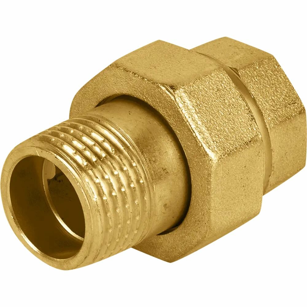 Сгон прямой американка 1/2"x1/2" ВР-НР латунь ABR.341. Y.0004