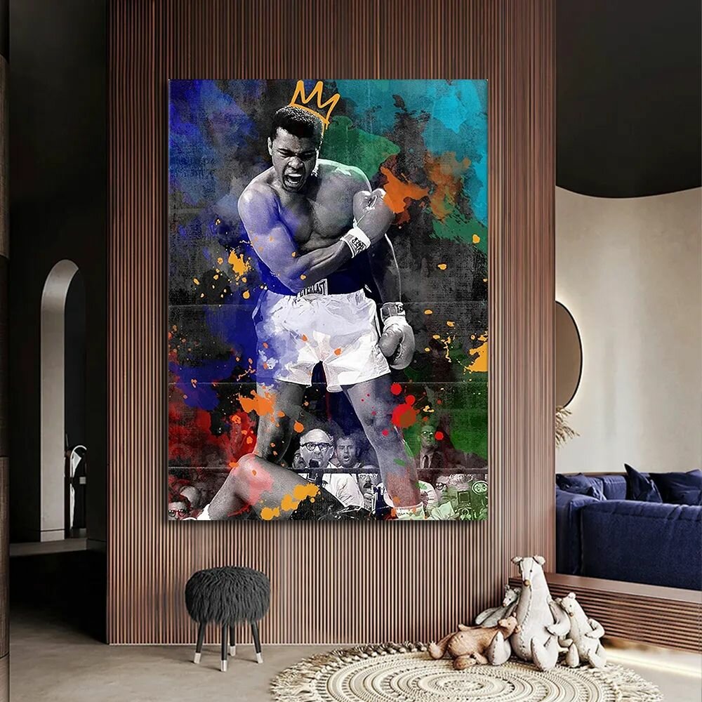 Картина Мухаммед Али, бокс, 20х30 см.