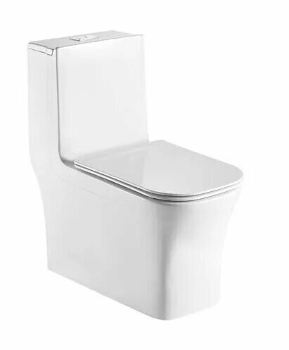 Унитаз-моноблок WeltWasser SK санфаянс WW GLANBACH 001 GL-WT напольный безободковый с микролифтом