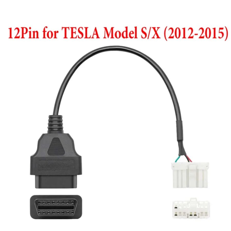 Новинка для Tesla OBD2 Диагностический кабель 26Pin 20pin 12-контактный разъем для OBDII 16-контактный адаптер для Tesla Model S Model X Model 3 Model Y 12pin to 16pin