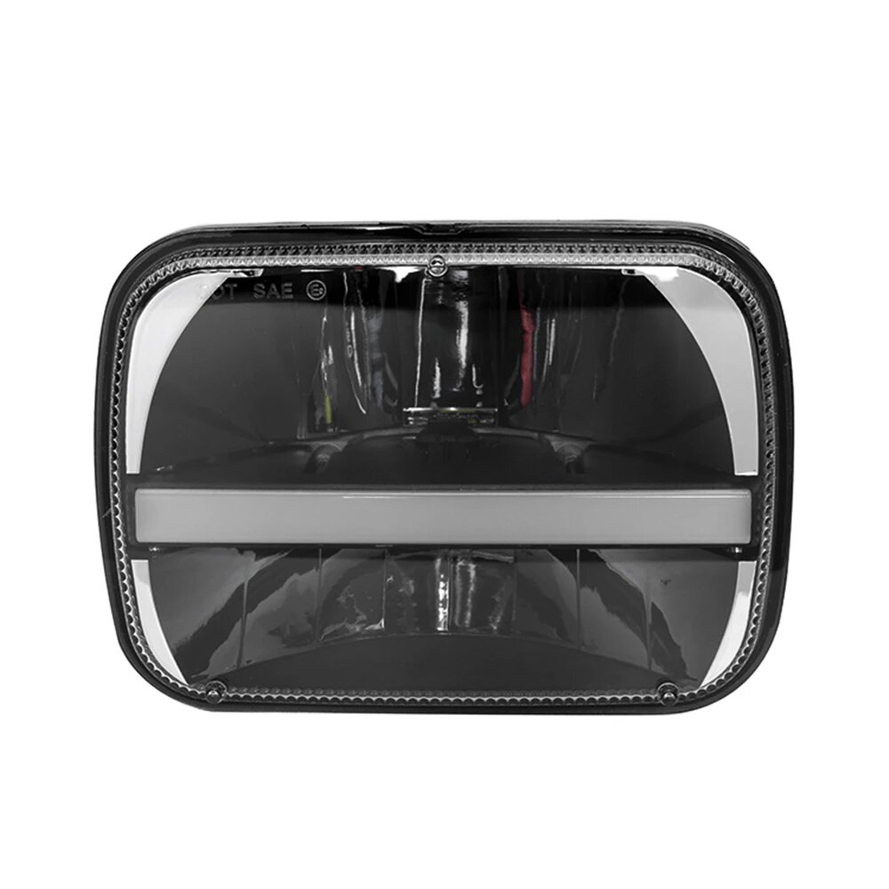 Светодиодные фары 7x6 5x7 H6054, дальний и ближний свет, морские светодиодные фары для Jeep Cherokee XJ Wrangler YJ comcome MJ GMC Savana Safari Ford Type 2 1PCS