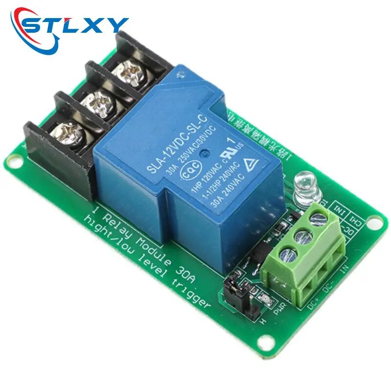 Stlxy 1-канальный релейный модуль 30А 1 Pcs, 12V