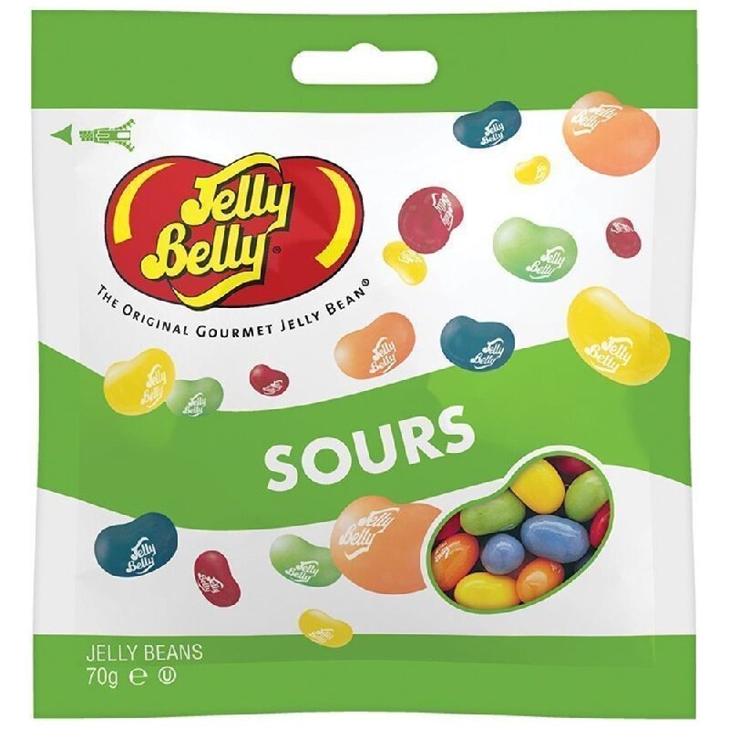 Драже JELLY BELLY SOURS жевательное кислые фрукты /пакет/ 70г