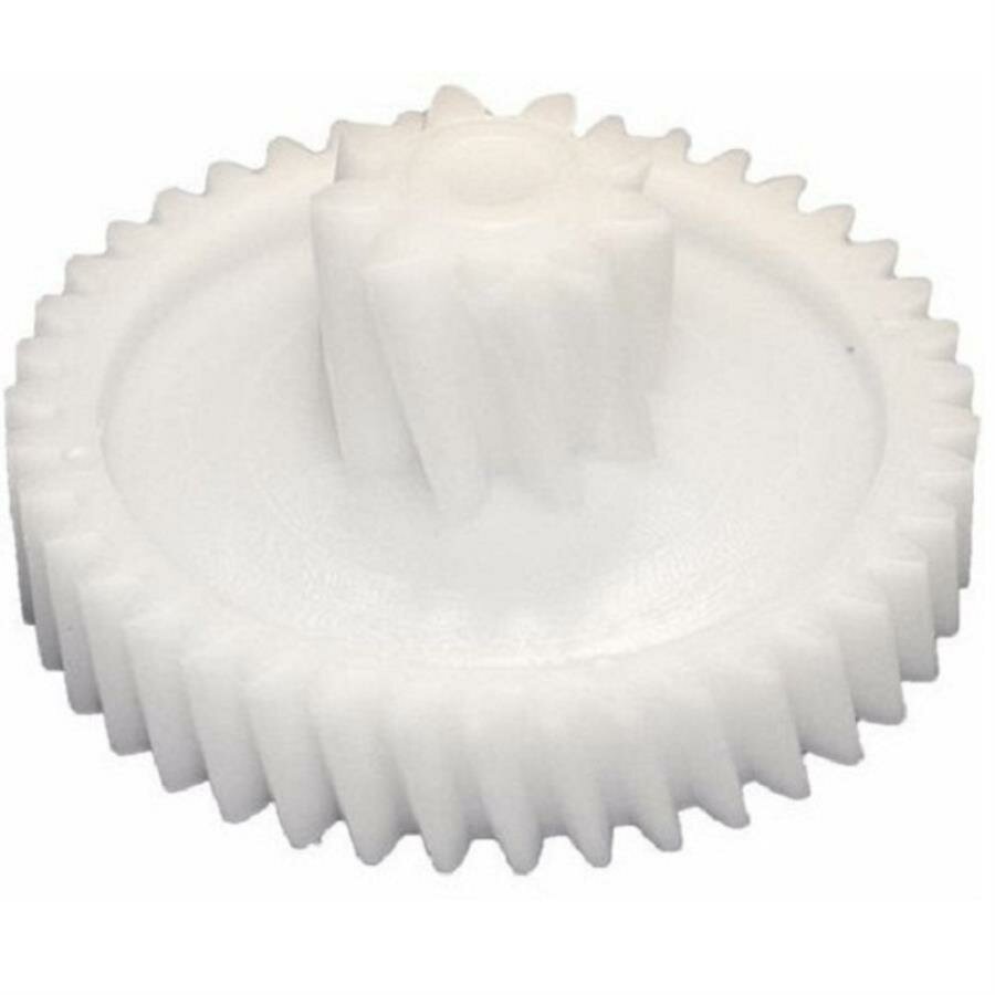 Шестерня средняя D=66/23, H=32/14, d=7мм, 9 и 41 косых зубьев в одну сторону для мясорубки Zelmer