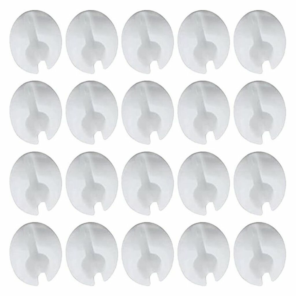 Упаковка из 20 пластиковых бусин, обжимные стопоры для цепочек, ограничительные пряжки рулонных штор, бисера, аксессуары